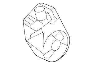 2020-2021 GM Front Muffler Insulator 42747907 | GMPartsDirect.com