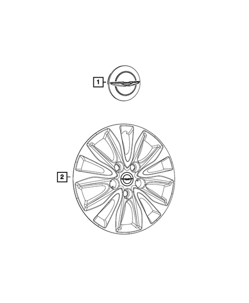 Wheel Covers and Center Caps for 2017 Chrysler Pacifica | Mopar America