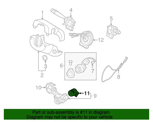 93110-3K000 - Ignition Switch - 2006-2012 Hyundai | hyundaiparts