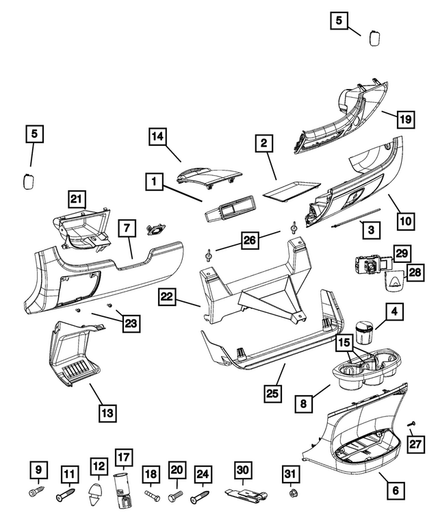 2014-2025 Mopar Screw 68162579AA | My Mopar Parts