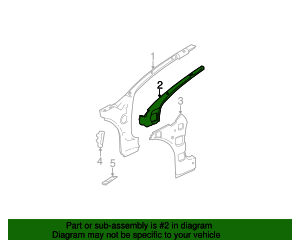 2006-2016 Chevrolet Passenger Side Windshield Inner Side Frame 20983763 ...