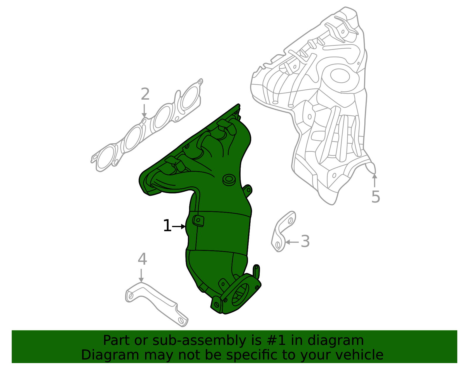 140E2-9VB0B - Exhaust Manifold 2020-2025 Nissan | Nissan Parts ...