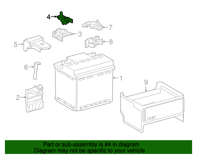 90982-05061 - Battery Positive Terminal - 2007-2022 Toyota | OEM ...