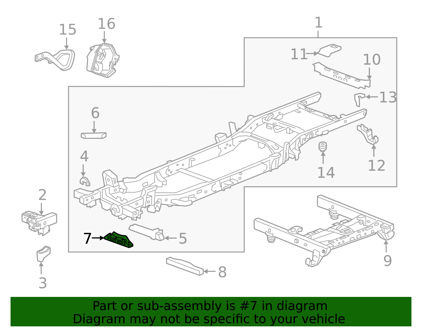 2019-2025 GM Front Crossmember Bracket 84624306 GM | GMPartsDirect.com