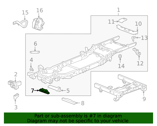 2019-2024 GM Front Crossmember Bracket 84624306 GM | GMPartsDirect.com