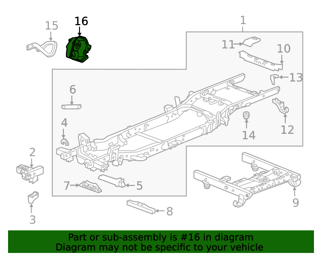 2019 GMC Sierra 1500 Access Cover 23390824 | NewGMParts.com