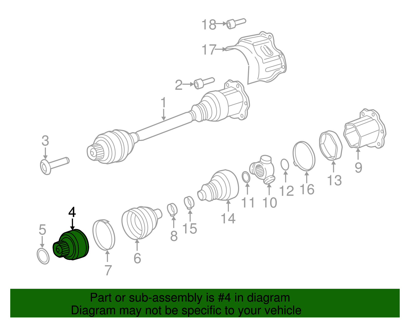 9A7-407-305-00 - 2016-2021 Porsche Macan - Cv Joint | European OEM ...