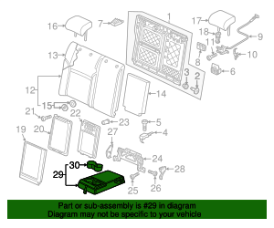2016-2019 Volkswagen Passat Armrest Assembly 561-885-875-AF-83X ...