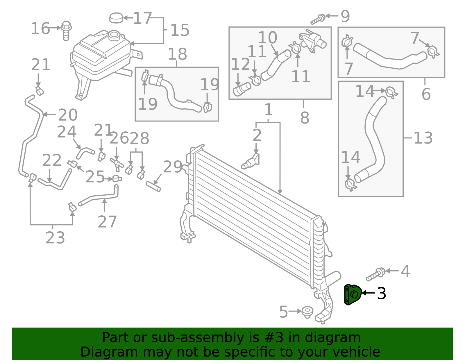 2019-2023 Hyundai Radiator Assembly Bracket 25333-F2200 | QuirkParts