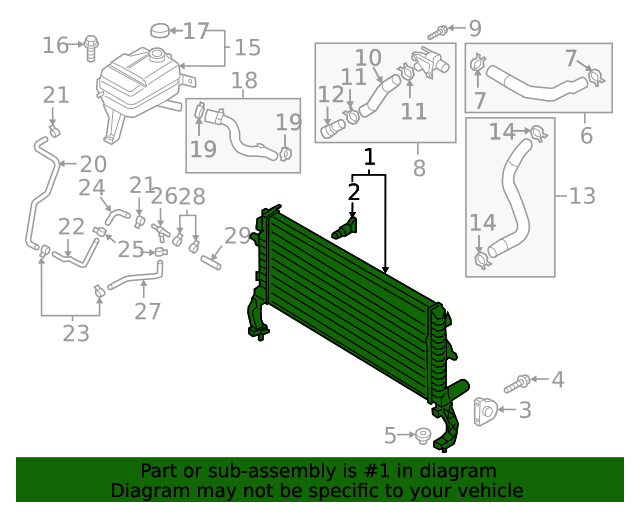 2019-2022 Hyundai Veloster N Radiator Assembly 25310-K9000 | OEM Parts ...