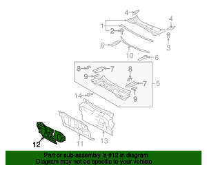 2007-2012 Lexus ES350 Insulator 55223-06080 | OEM Parts Online