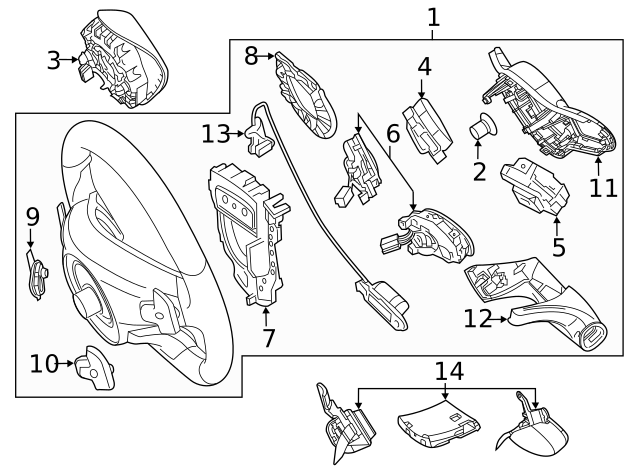 000-460-88-13-9E38 - Steering Wheel 2019-2021 Mercedes-Benz | Mercedes ...