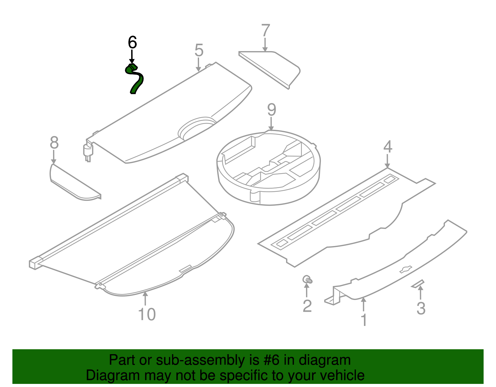 2014-2018 Nissan Rogue Belt 84936-4BA5A | Temecula Nissan Parts