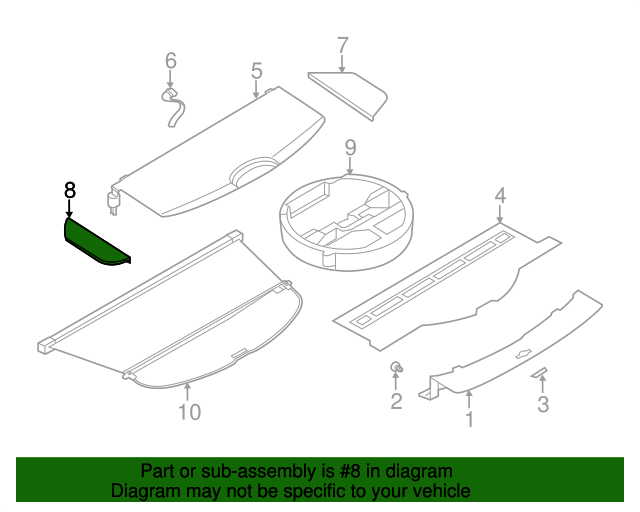 849B7-4BA5A - Side Cover 2014-2018 Nissan Rogue | Nissan Parts ...