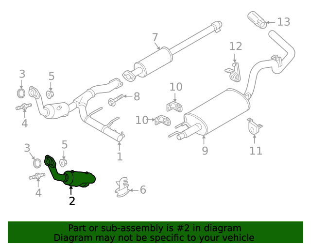 FL3Z-5E212-C 2015-2017 Ford F-150 Catalytic Converter | Fairway Ford Parts