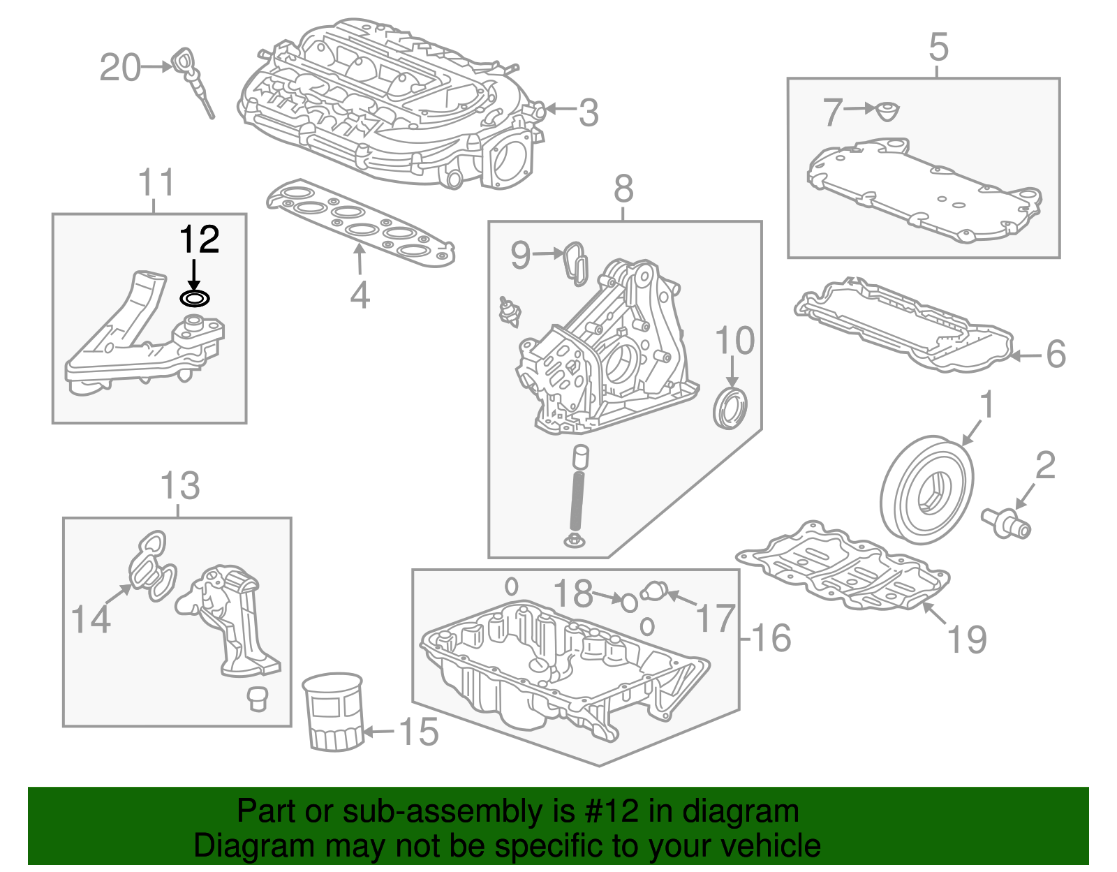 2007-2024 Acura Engine Oil Pump Pickup Tube Gasket 15221-RYE-A01 ...