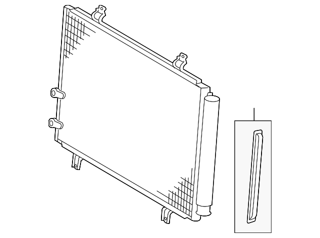 2013-2018 Lexus ES350 Condenser Assembly 88460-33170 | SSL Parts