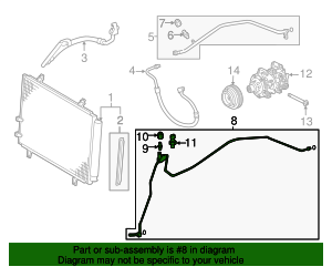 2013-2018 Lexus ES350 Liquid Line 88710-33180 | OEM Parts Online