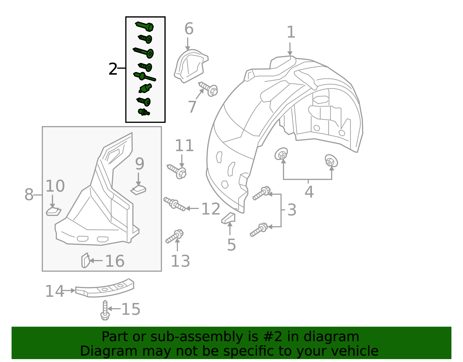 V04-017-001-B - Mount Kit 2017-2024 Audi | Audi OEM Parts
