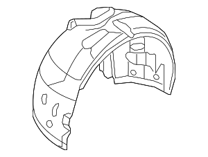 2017-2019 Audi Fender Liner 8W0-821-171-A | Genuine Audi Parts