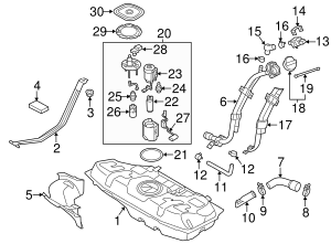 2005-2017 Kia OEM NEW 2005-2017 Kia Rio Forte Soul Sorento Sedan Fuel ...