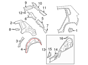 2009-2018 Volkswagen Striker Reinforced 5N0-809-611-A | OEM Parts Online