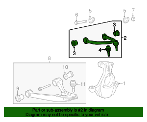 2014-2020 GM Upper Control Arm 84628488 | TascaParts.com