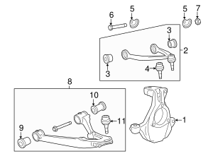 2014-2020 GM Front Driver Side Lower Control Arm 84114505 | GM Parts Center