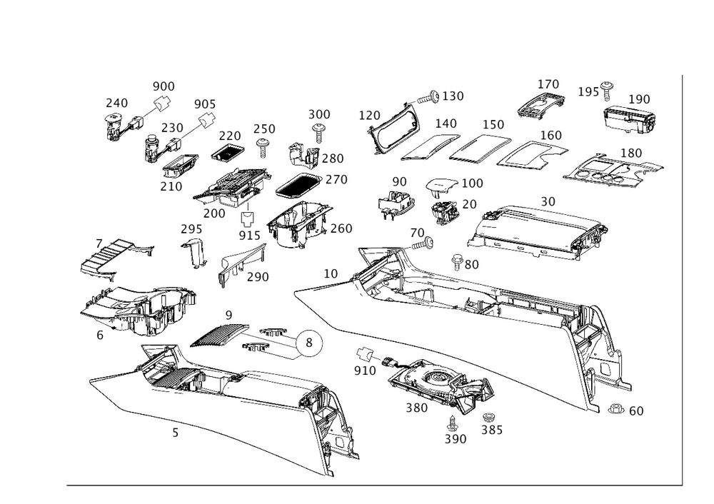 2012-2018 Mercedes-Benz | Holder | 218-680-00-14 | MB Dealer Parts