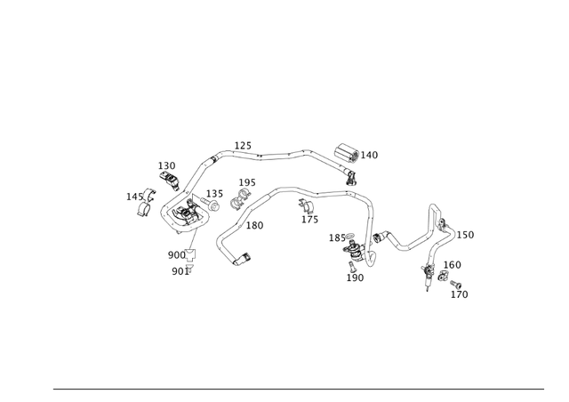 2014-2021 Mercedes-Benz Purge Line 133-010-68-00 | Mercedes-Benz Parts