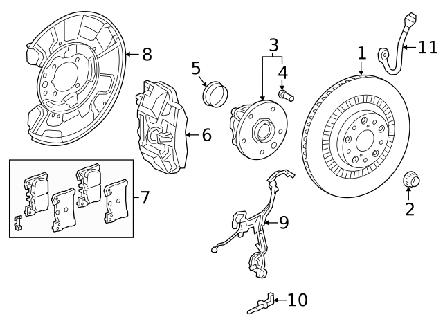 2021-2023 Toyota Mirai Disc Brake Rotor 42431-50110 | OEM Parts Online