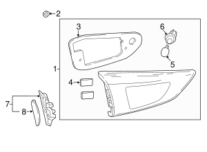 2016-2020 Mazda CX-3 OEM NEW 2016-2019 Mazda CX3 2.0L Gasket Lamp-Trunk ...