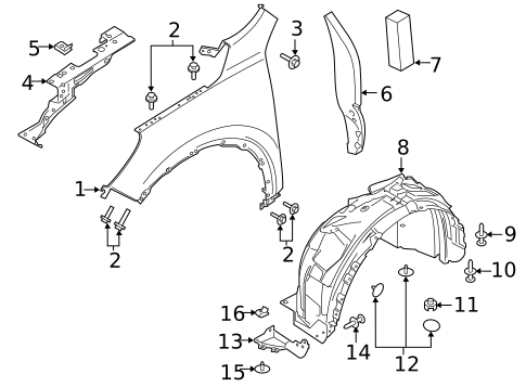 Fender & Components for 2020 Ford Escape | Village Ford