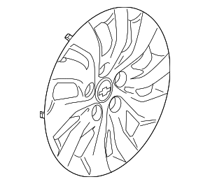 2016-2019 Chevrolet Malibu Wheel Cover 23198817 GM | GMPartsDirect.com