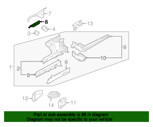 2016-2024 Mini | Inner Reinforced | 41-00-7-408-793 | BMW OEM Parts Store