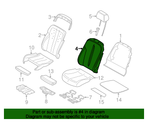 2012-2019 BMW Cover for comfort backrest,leather left 52-10-7-280-635 ...