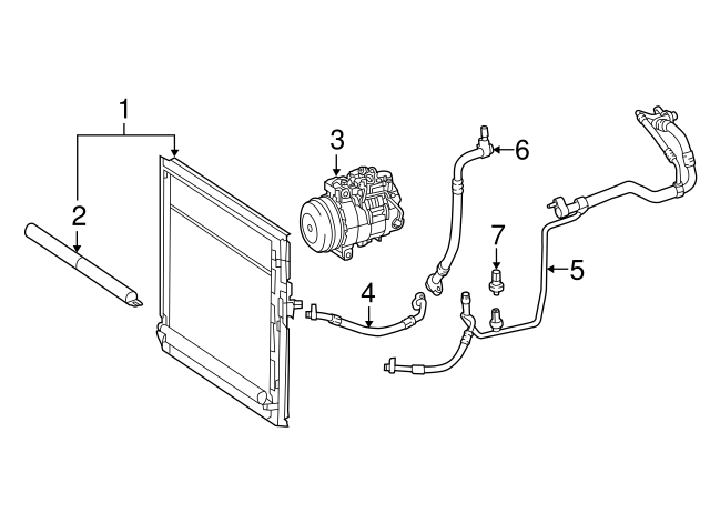 Condenser Assembly - Part #099-500-00-02 | Mercedes Parts Center