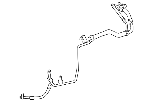 166-830-03-00 - Liquid Line For 2013-2016 Mercedes-Benz | Mercedes-Benz ...