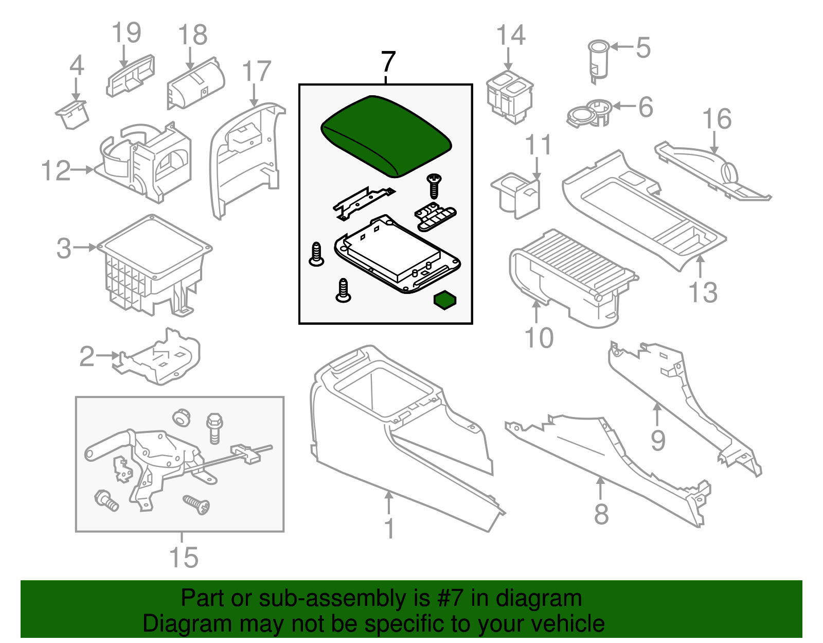2015-2021 Subaru Lid Assembly 92114VA101VH | Subaru Parts Store