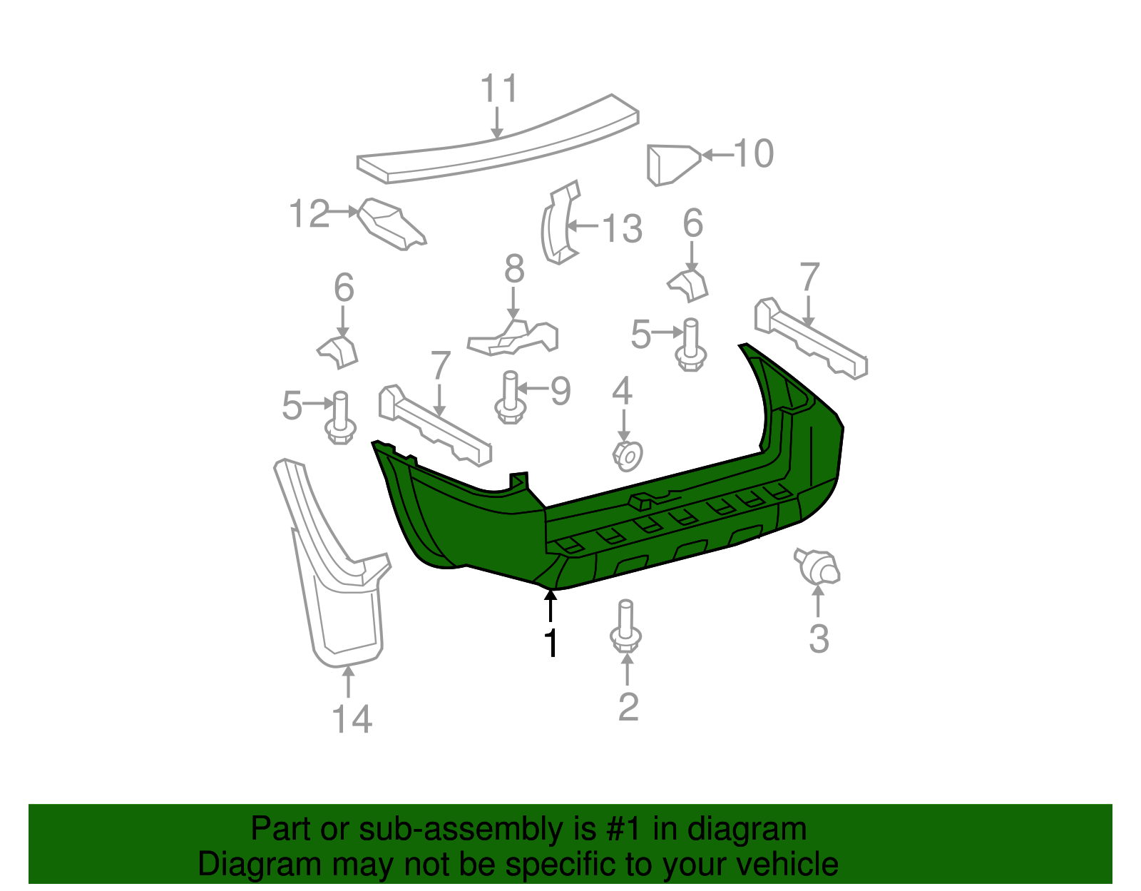 52159-35190 - Cover Rear Bumper 2006-2009 Toyota 4Runner | Longo Toyota ...