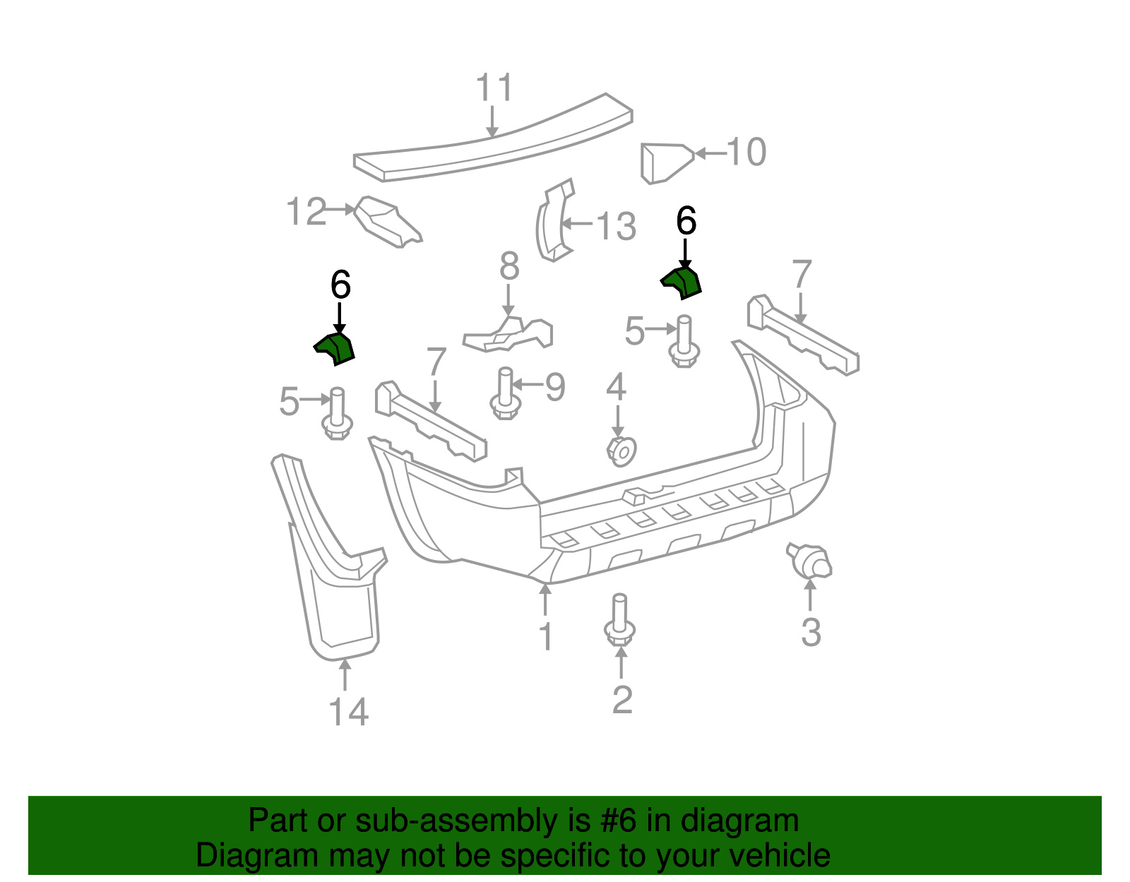 2003-2009 Toyota 4Runner Bumper Cover Bracket 52197-35020 | Toyota ...