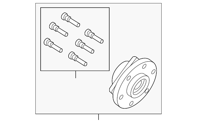 2017-2019 Nissan Titan Hub Assembly 40202-EZ00A | QuirkParts