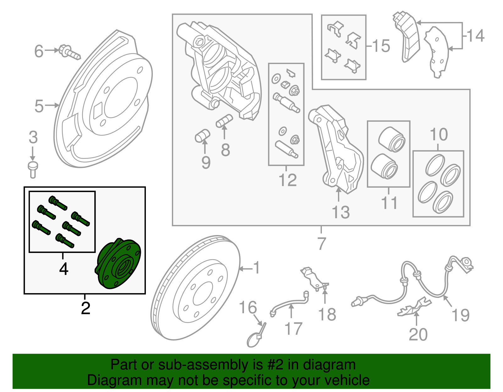 2017-2024 Nissan TITAN Hub Assembly 40202-EZ00A | OEM Parts Online