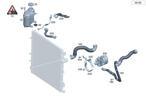 High-Temperature Cooling Circuit for 2024 Mercedes-Benz GLC43 AMG ...