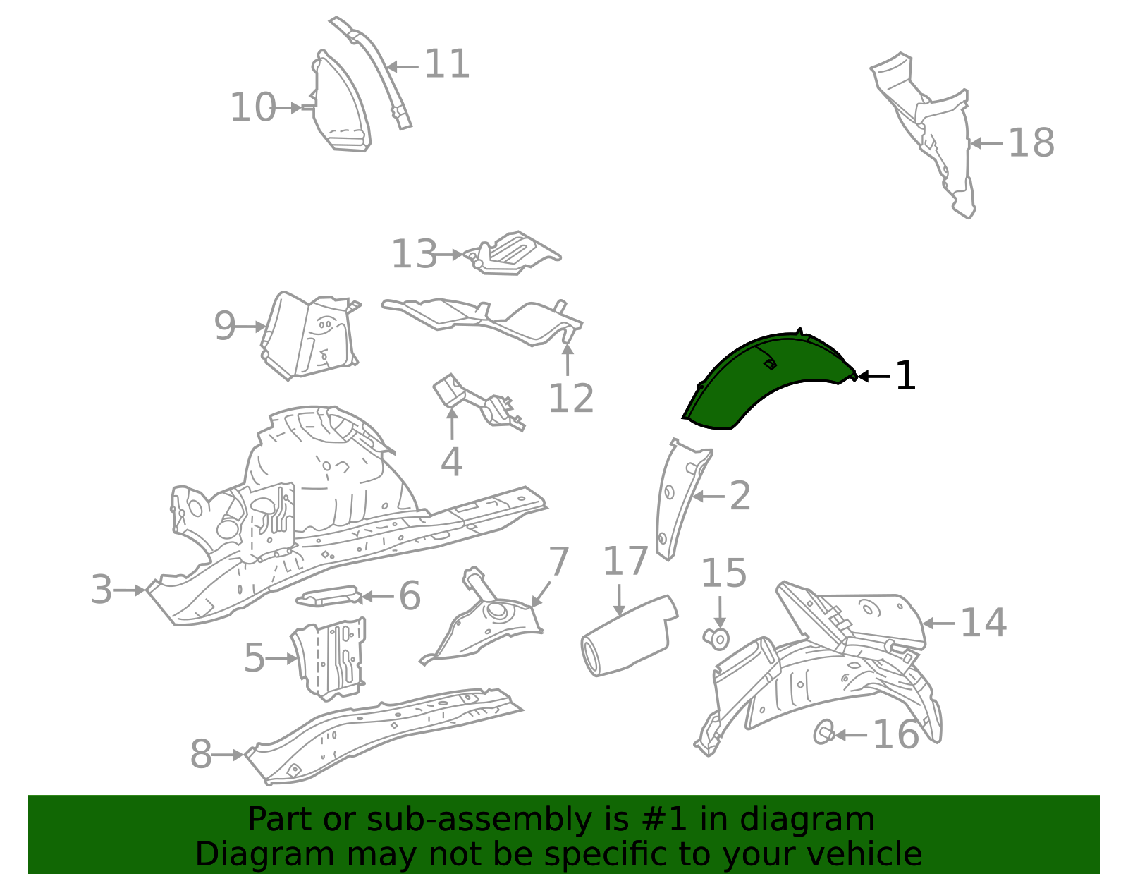 61608-WAA01 - Outer Wheelhouse | Discount Parts Monster