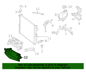 190-500-01-00 - Radiator Support Air Duct 2016-2017 Mercedes-Benz ...