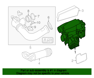271-090-16-01 - Air Cleaner Assembly 2012-2015 Mercedes-Benz | Mercedes ...