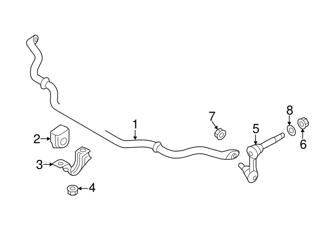 2008-2020 Infiniti Stabilizer Link Nut 54588-1BA2A | INFINITI Parts ...