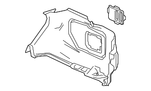 2016-2024 Chevrolet Camaro Jet Black Passenger Side Rear Compartment ...