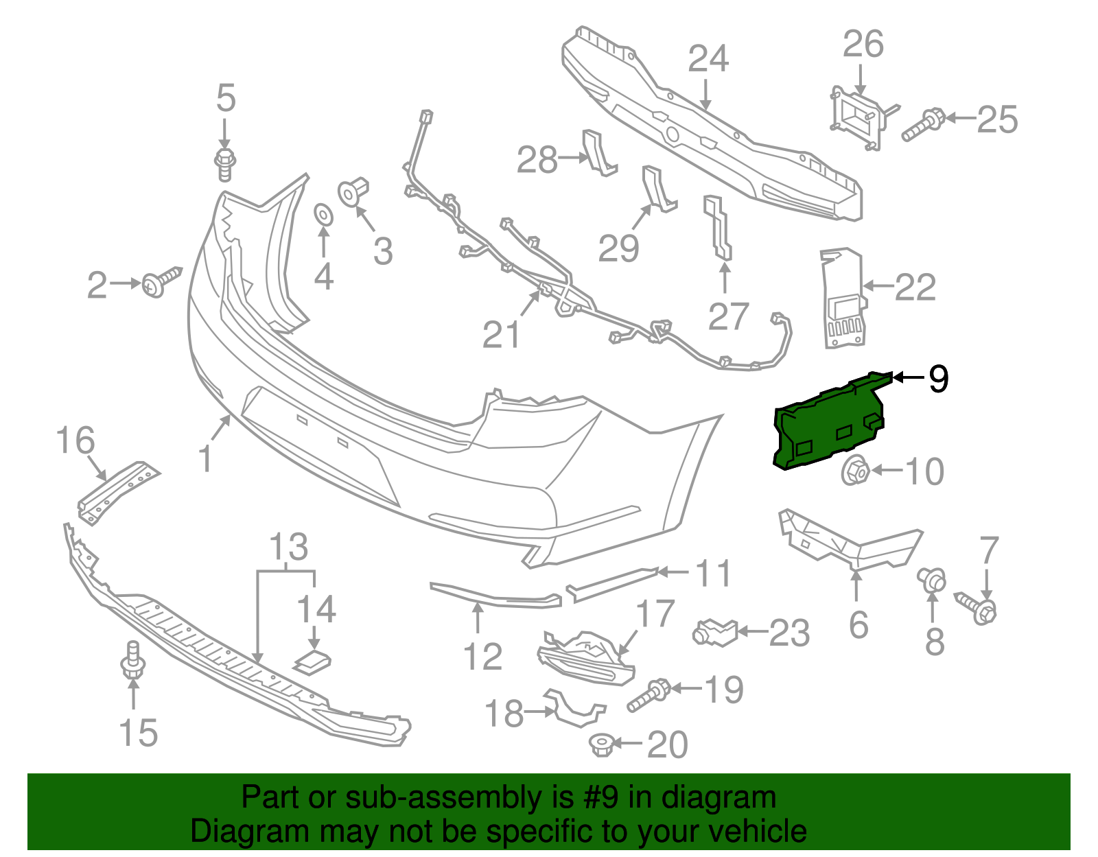 86652-F6000 - Lower Bracket 2017-2019 Kia Cadenza | Kia.Parts Store